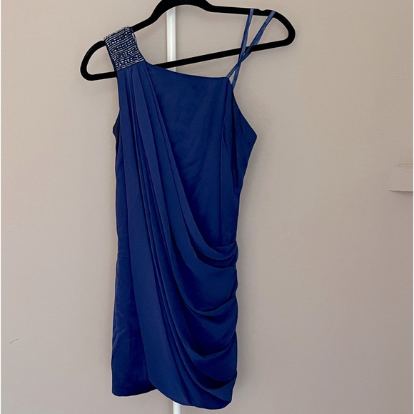 Cache | Dresses | Cache Cocktail One Shoulder Mini Dress | Poshmark